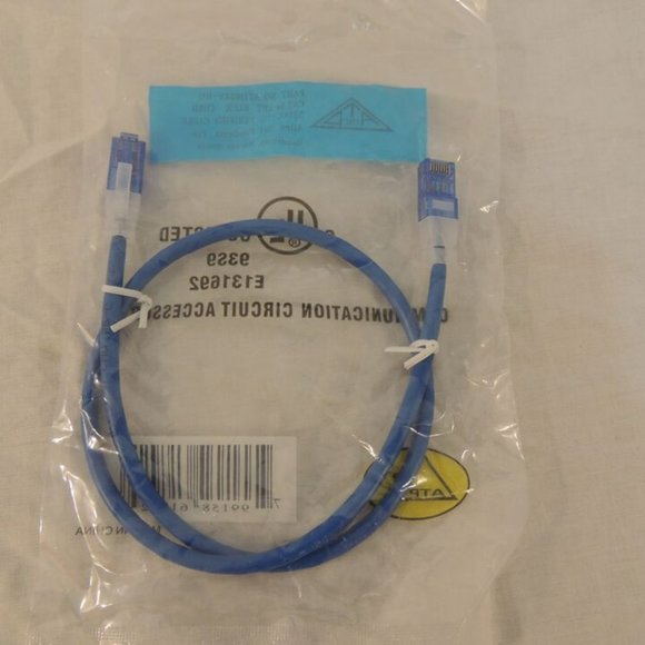 Other | Atp At152evbu Cat 5 E Cat5e 2 Feet E131692 Ethernet Cable ...